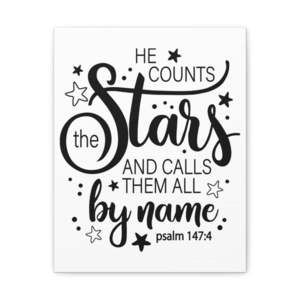 Express Your Love Gifts | Art | Scripture Sign He Counts The Stars ...